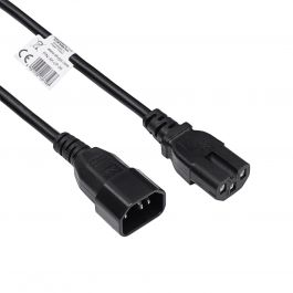 Power Cable for Server Akyga AK-UP-06 Extension CU IEC C14 / C15 1.8 m